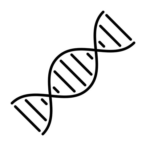 Dna Helix Icon Template Human Dna Genetic Symbol Gene Biology