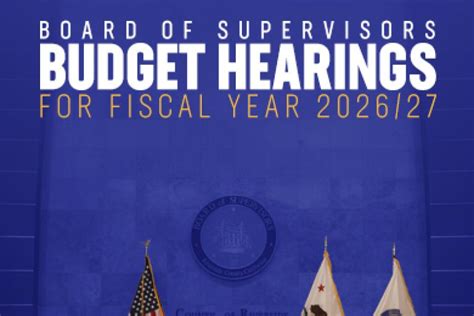 County Of Riverside Budget Hearings Fiscal Year 26 27 County Of