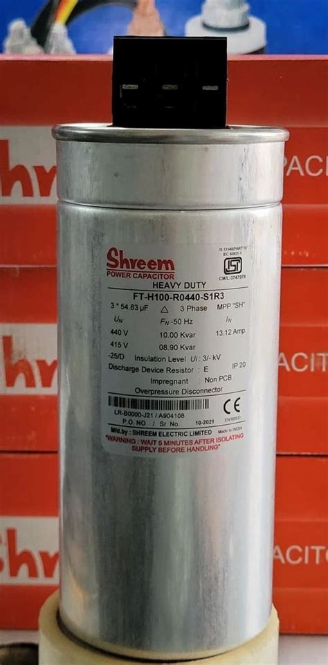 10 Kvar Capacitor Cylindrical Type At ₹ 1750piece Power Capacitors