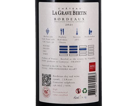 Château La Grave De Bertin Réserve Bordeaux 2021