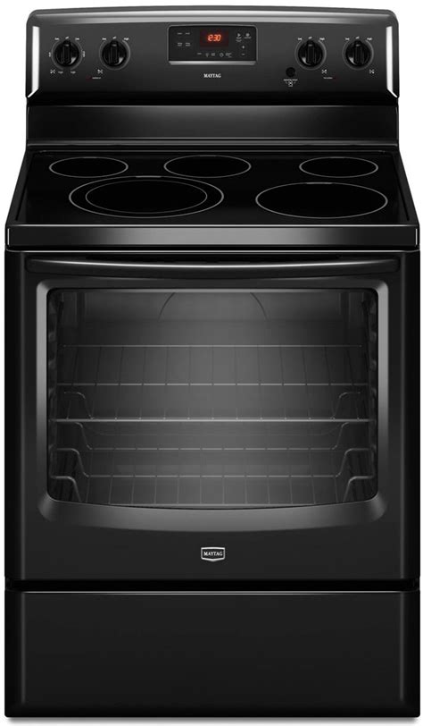 Maytag Mer8670ab 30 Inch Freestanding Smoothtop Electric Range With 5