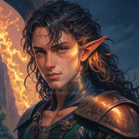 The Sunfire Elf By Artelixir On Deviantart