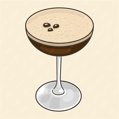 Premium Vector Espresso Martini Coffeebased Cocktail