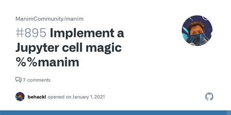 Implement A Jupyter Cell Magic Manim · Issue 895 · Manimcommunity