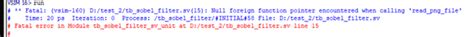 system dpi c interface modelsim null foreign function pointer