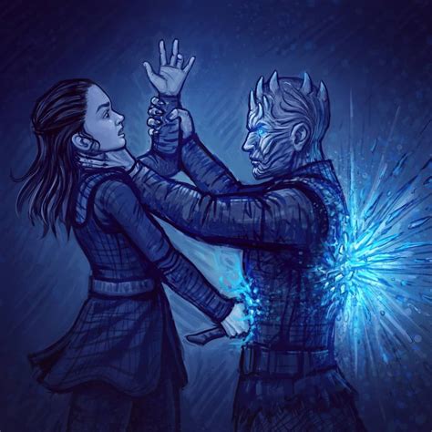 Arya Stark Night King Game Of Thrones Night King Kings Game Arya