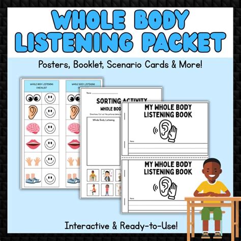 Whole Body Listening Sel Activities By Wonders By Weaver Tpt