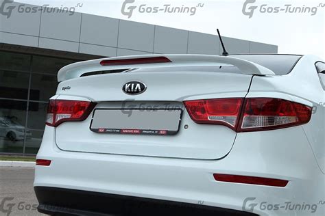 Спойлер со стоп сигналом Kia Rio 3 купить / Высокий спойлер Киа Рио 3