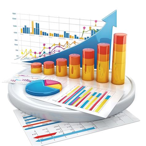 Premium Photo 3d Illustration Of Business Growth Charts With Bar