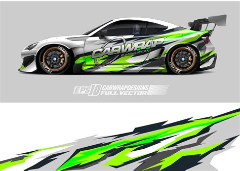 5 Racing Car Wrap Design Vector Bundle Grafica Di Blackwrapz · Creative