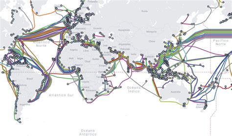 El Mapa 3d Que Muestra Los 436 Cables Submarinos Que Dotan De Internet