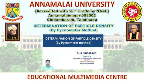 Determination Of Particle Density By Pycnometer Method Youtube