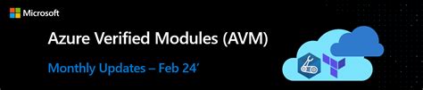 Azure Verified Modules Monthly Update February Microsoft