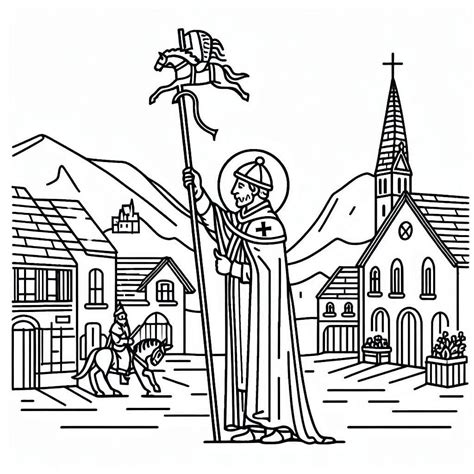 Szent Márton Séta Színező Ingyenes Letöltés Nyomtatás Vagy Színezés