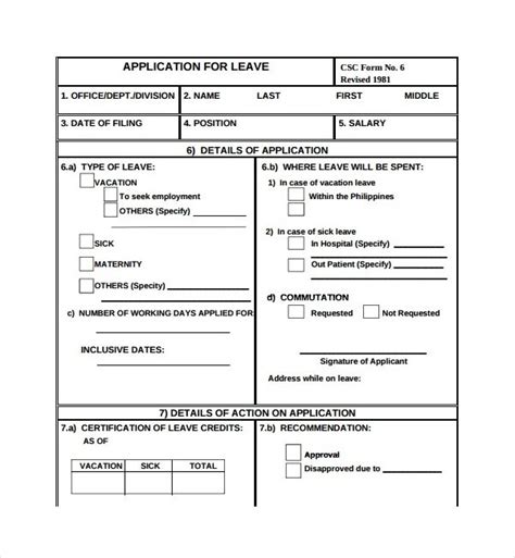 Streamlining Leave Requests With A Leave Application Form How To