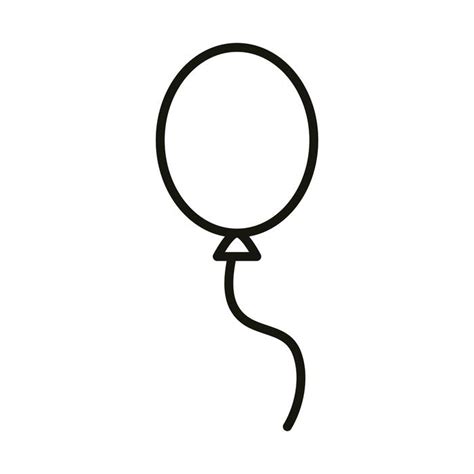 Birthday Balloons Clip Art Outline Balloon Outline Vectors Download