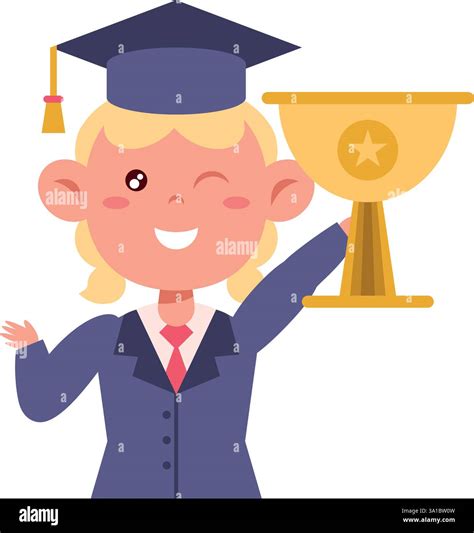 Best Student Graduation Trophy Stock Vector Image And Art Alamy