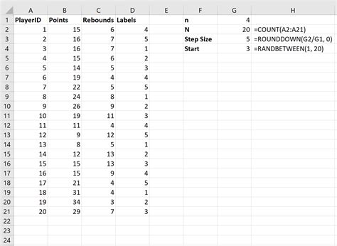 How To Perform Systematic Sampling In Excel Step By Step