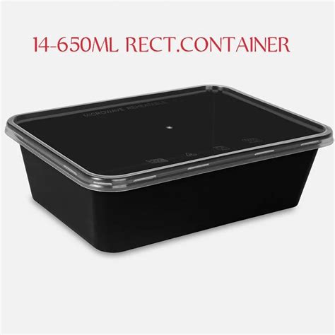 Plastic 14 650ml Rectangular Food Container At ₹ 9piece In New Delhi