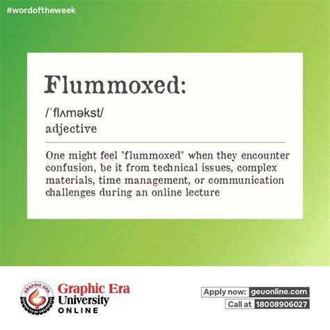 How To Overcome Flummoxed Wordoftheweek Graphic Era Online Posted On