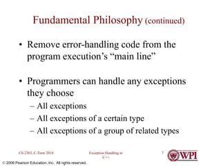 Week ExceptionHandling Ppt