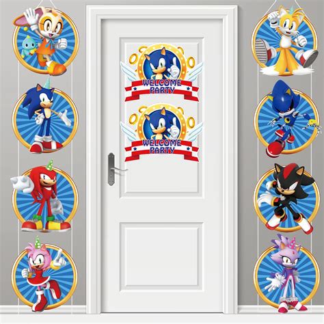Antilrti Buy 10 Pcs Sonic Birthday Party Supplies Online India Ubuy