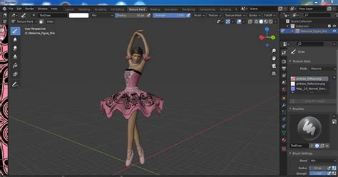 Ballerina Figure Pink 3d Model 39 3ds Blend C4d Fbx Max Ma