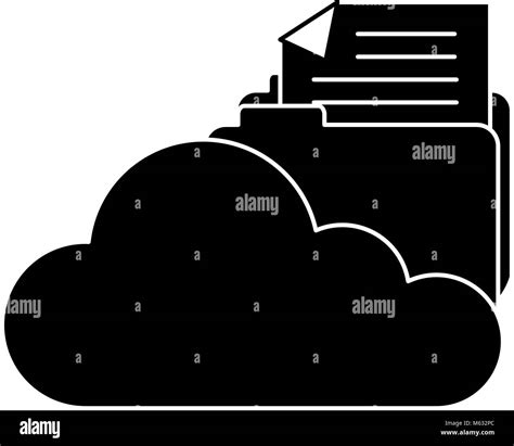 Cloud Computing With File Folder Stock Vector Image And Art Alamy