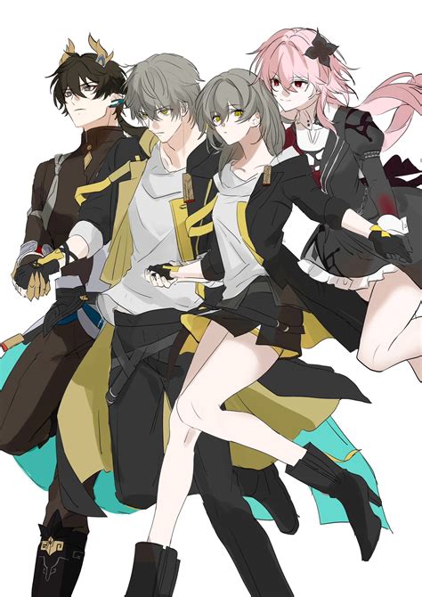 Trailblazer Stelle March 7th Caelus Dan Heng And 1 More Honkai