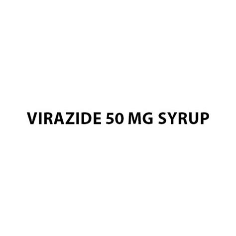 Virazide 50 Mg Syrup At Best Price In Ahmedabad Nectar Elixir Private
