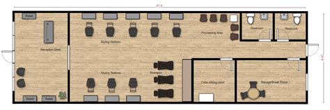 Small Salon Floor Plans Samples