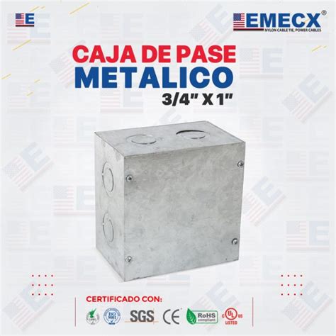 Caja De Pase Metalico 12 X 34 Yllaconza