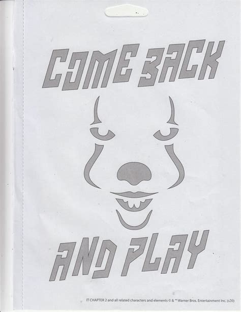 It Pennywise Free Pumpkin Stencil Pumpkin Pattern Pumpkin Template Jack O Lantern