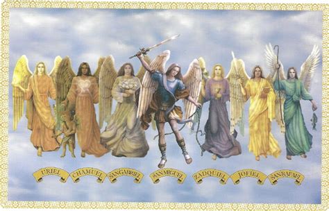 Ángeles Amor Afirmacion De Los Siete Arcangeles Y Huestes Celestiales