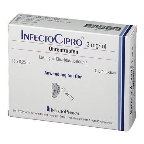 InfectoCipro® 2 mg/ml 15x0,25 ml mit dem E-Rezept kaufen - Shop Apotheke