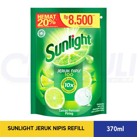 Jual Sunlight Jeruk Nipis Refill 370ml Shopee Indonesia