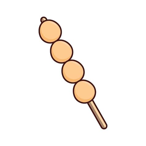 Premium Vector Egg Satay On A White Background