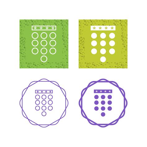 Passcode Lock Vector Icon 27347600 Vector Art At Vecteezy
