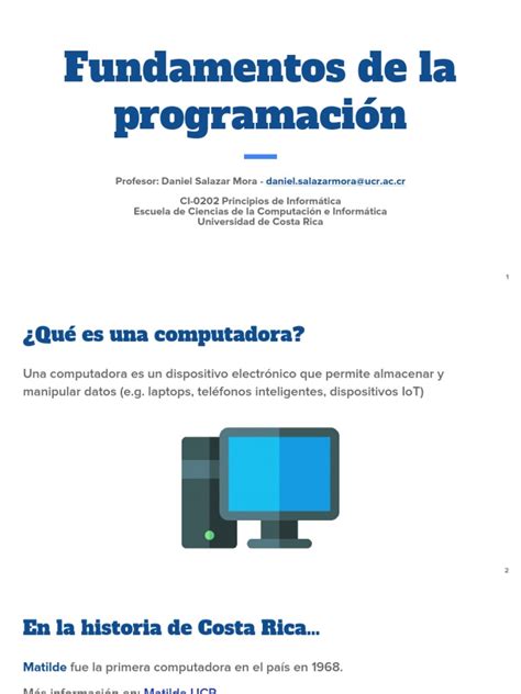 Fundamentos De La Programación Pdf Programa De Computadora