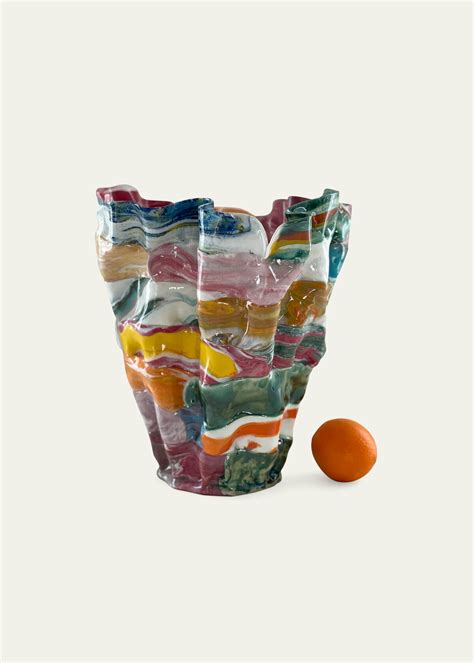 Luisa Maisel Colorful Confinement Glazed Medium Vase Multi Editorialist
