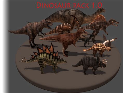 Dinosaur Pack 10 Characters Unity Asset Store