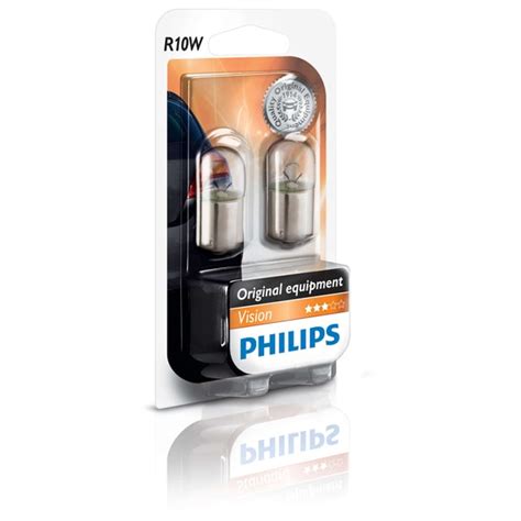 Bec Auto Halogen Philips R10w 12v 10w Ba15s Blister 2 Bucati