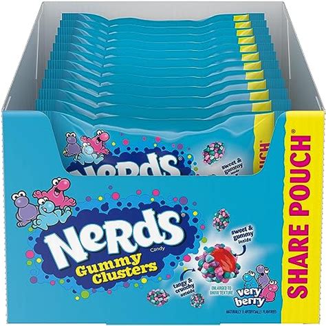 Nerds Gummy Clusters Dulces 8oz Gomitas De Frutas Con Incrustaciones De