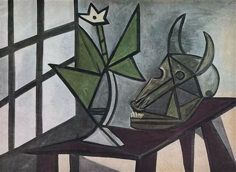 Pablo Picasso Plate Xiv Still Life With Skull Of Ox 1943