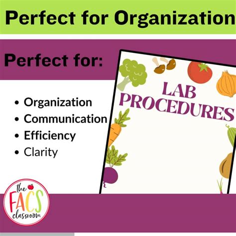 Kitchen Lab Rules And Procedures Template Kitchen Lab Guide Fcs