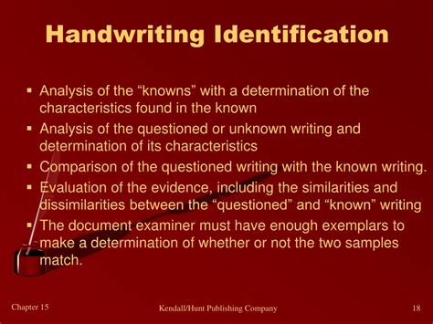 Ppt Chapter 15 Document And Handwriting Analysis Powerpoint