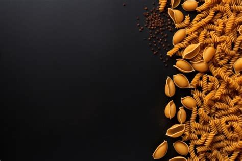 Fondo De Maqueta De Pasta De Codo Tentador Nutrición Cruda Generar Ai Foto Premium
