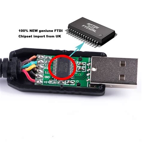 Ftdi Ft232rl Usb To Uart Ttl 33v 5v Level Converter Adapter Wire End