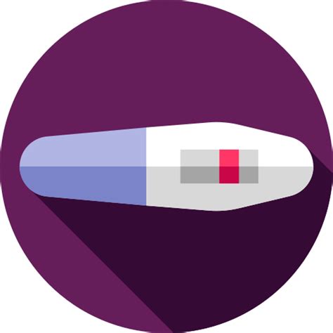 Pregnancy Test Flat Circular Flat Icon