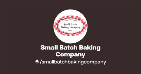 Small Batch Baking Company Instagram Facebook Linktree